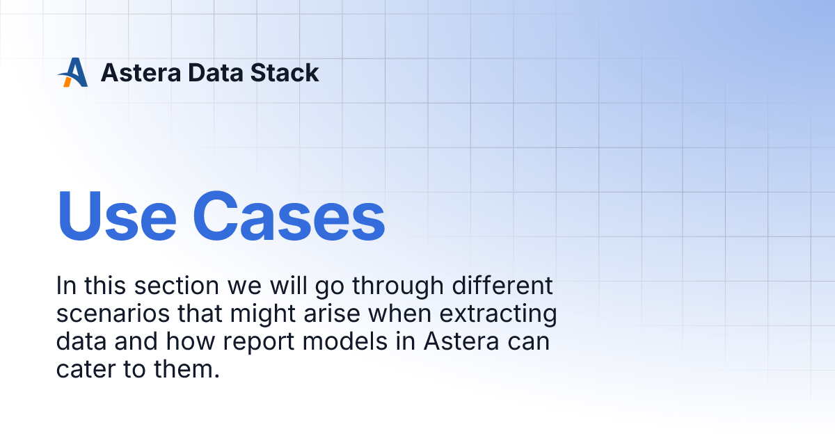 Use Cases Version 10 Astera Data Stack