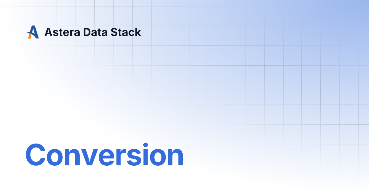 Conversion Version 11 Astera Data Stack